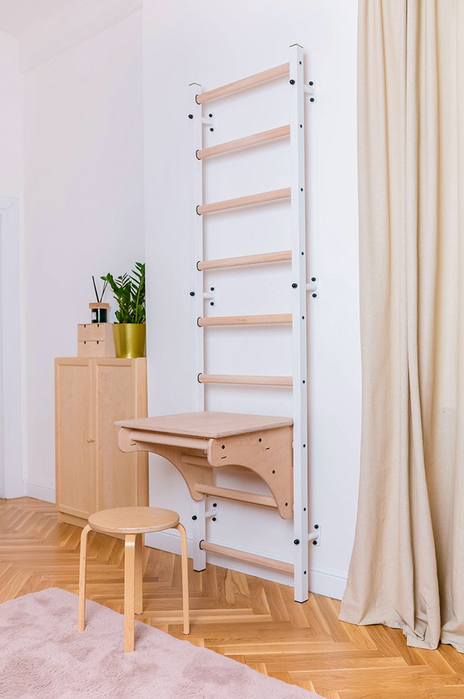 BenchK 712 Swedish Ladder with Pull-Up Bar and Bench Top – Peak Pilates